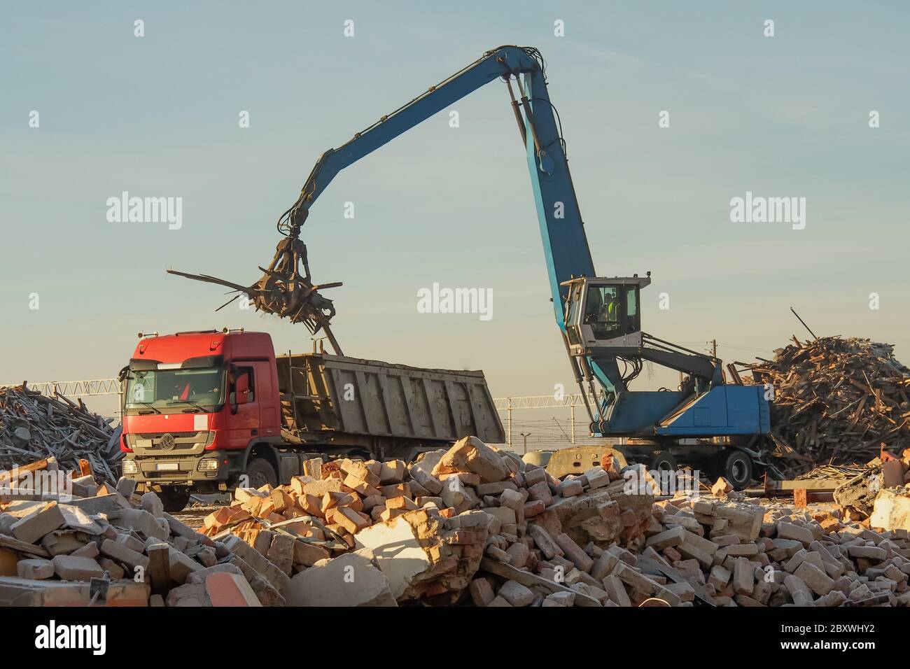 building demolition works Stock Photo - Alamy