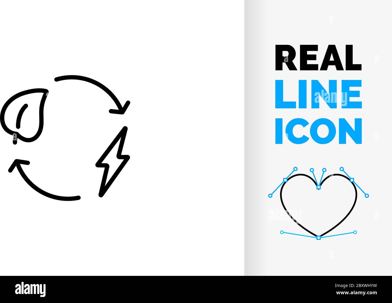 Eco friendly energy linear Stock Vector Images - Alamy