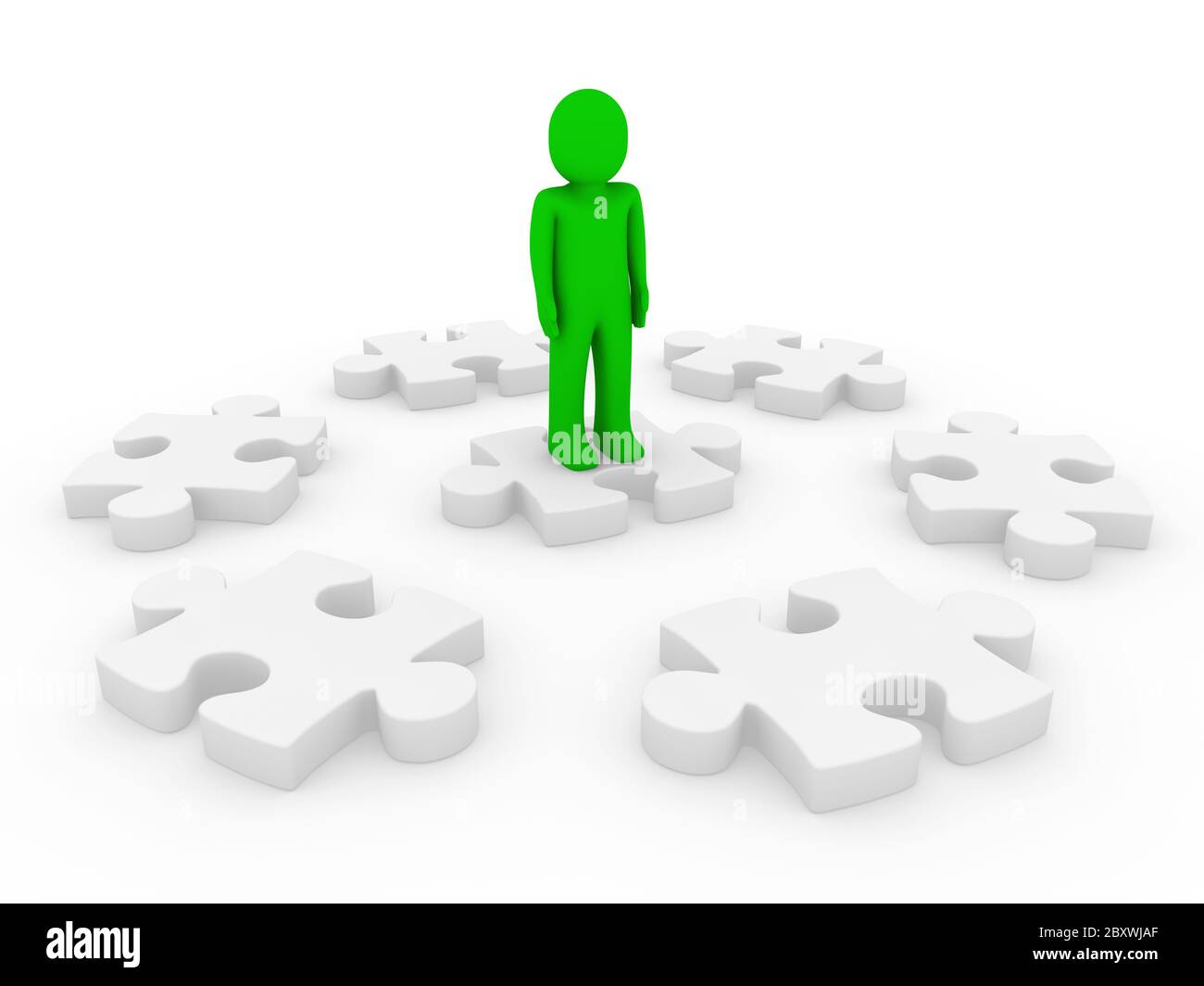 3d puzzle circle hi-res stock photography and images - Alamy