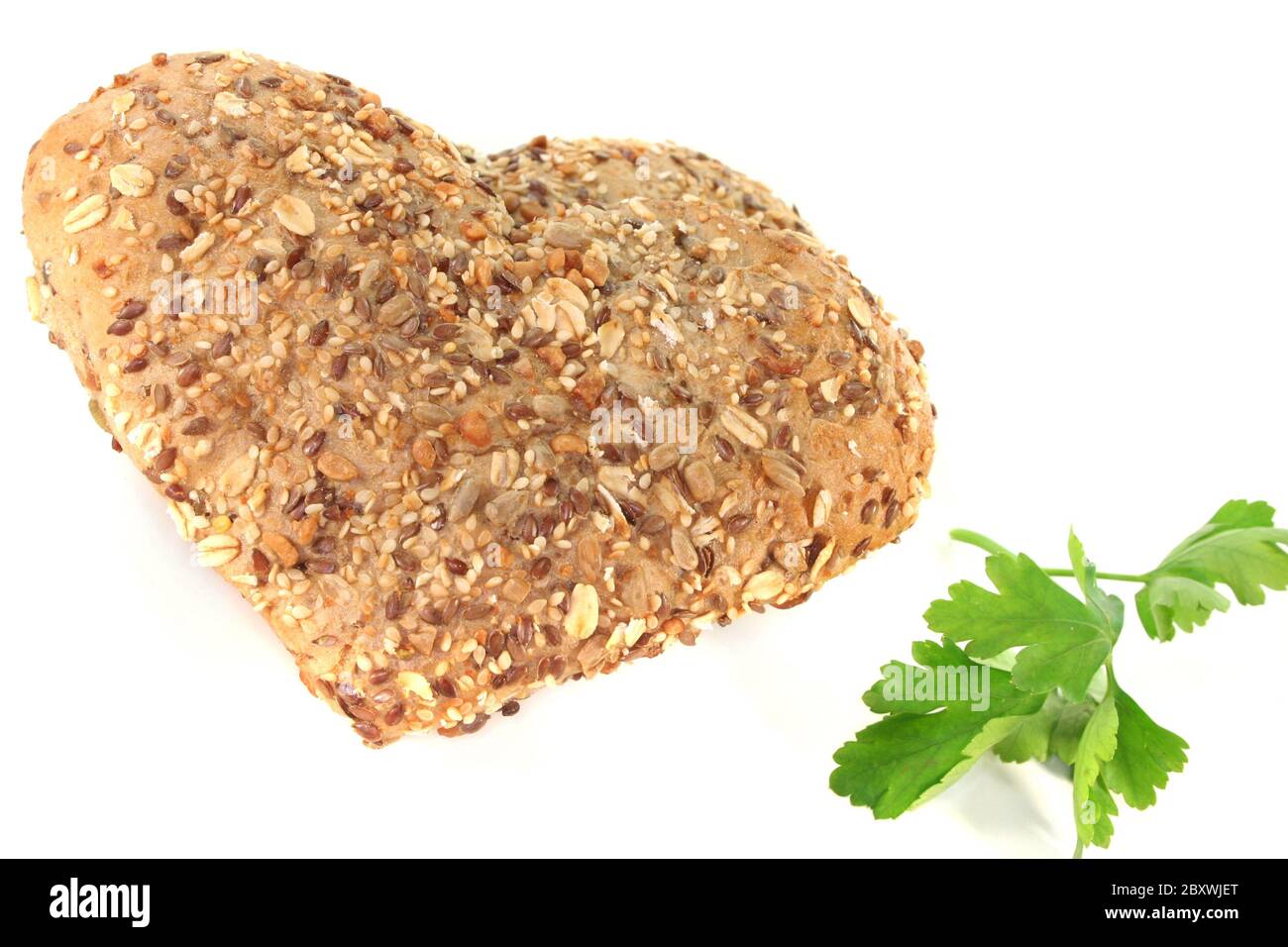 whole-grain heart roll Stock Photo - Alamy