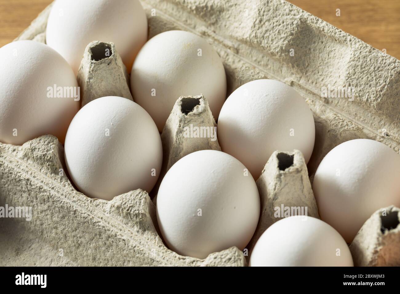 Raw Organic White Eggs Ready to Cook Stock Photo - Alamy