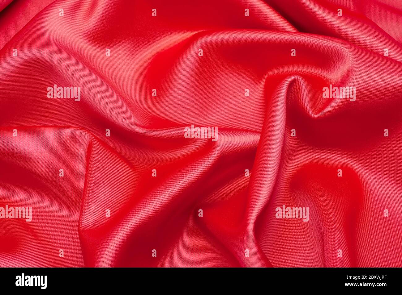 red satin fabric Stock Photo - Alamy