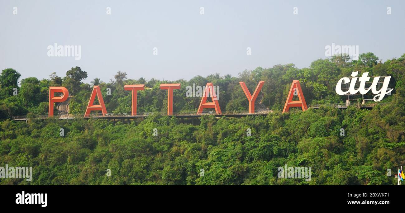 Pattaya city sign hi-res stock photography and images - Alamy