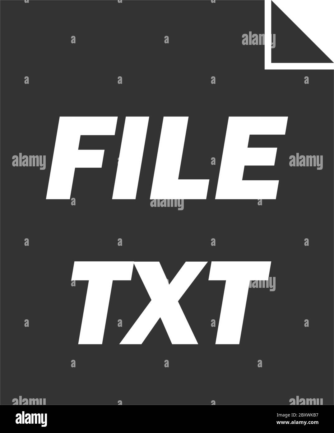 TXT file. Black Icon Flat on white background Stock Vector Image & Art ...