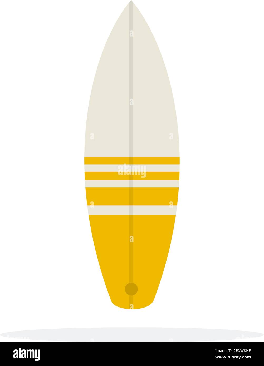 Surfboard vector flat material design isolated object on white ...