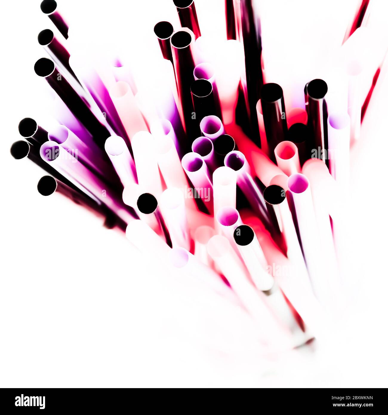 Black plastic straws Cut Out Stock Images & Pictures - Alamy