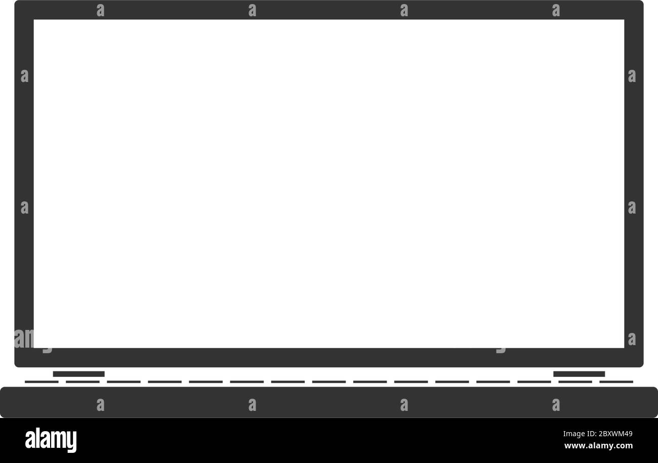 Notebook. Black Icon Flat on white background Stock Vector Image & Art ...