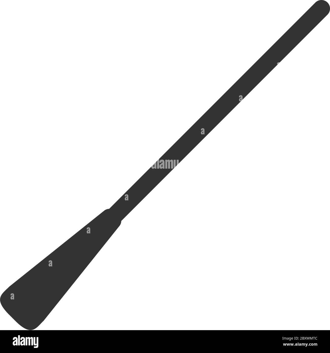 Paddle. Black Icon Flat on white background Stock Vector Image & Art ...