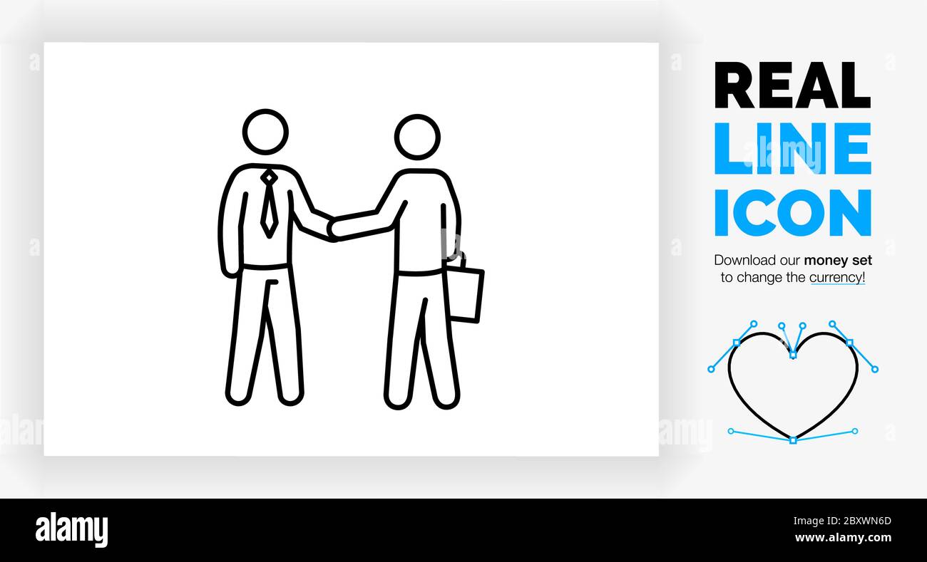 Stick Figure Shaking Hands