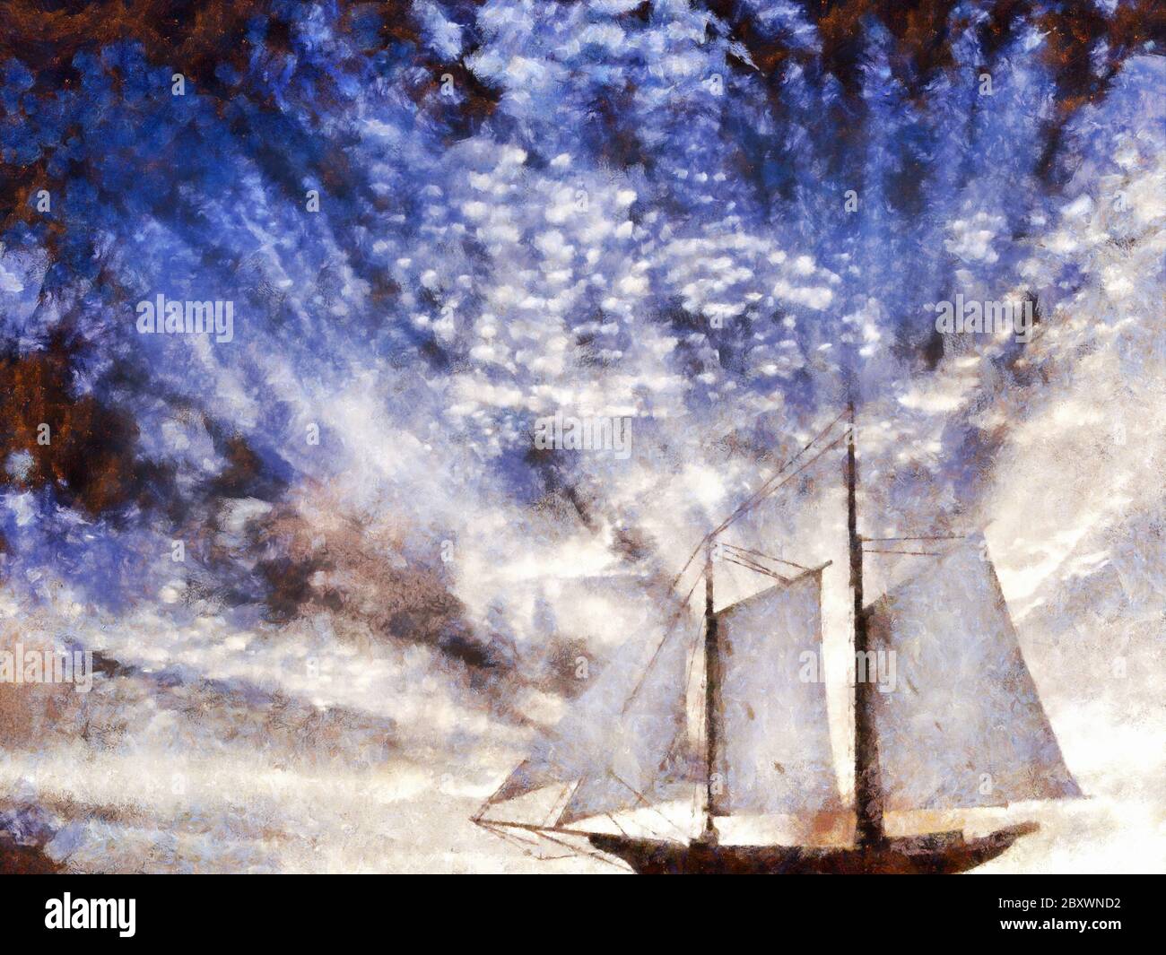Caravel ship painting hi-res stock photography and images - Alamy