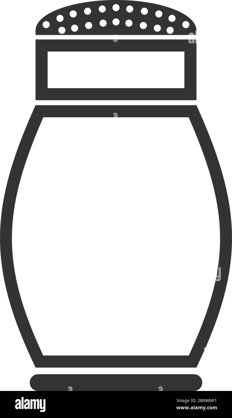 Salt shaker on table Stock Vector Images - Alamy