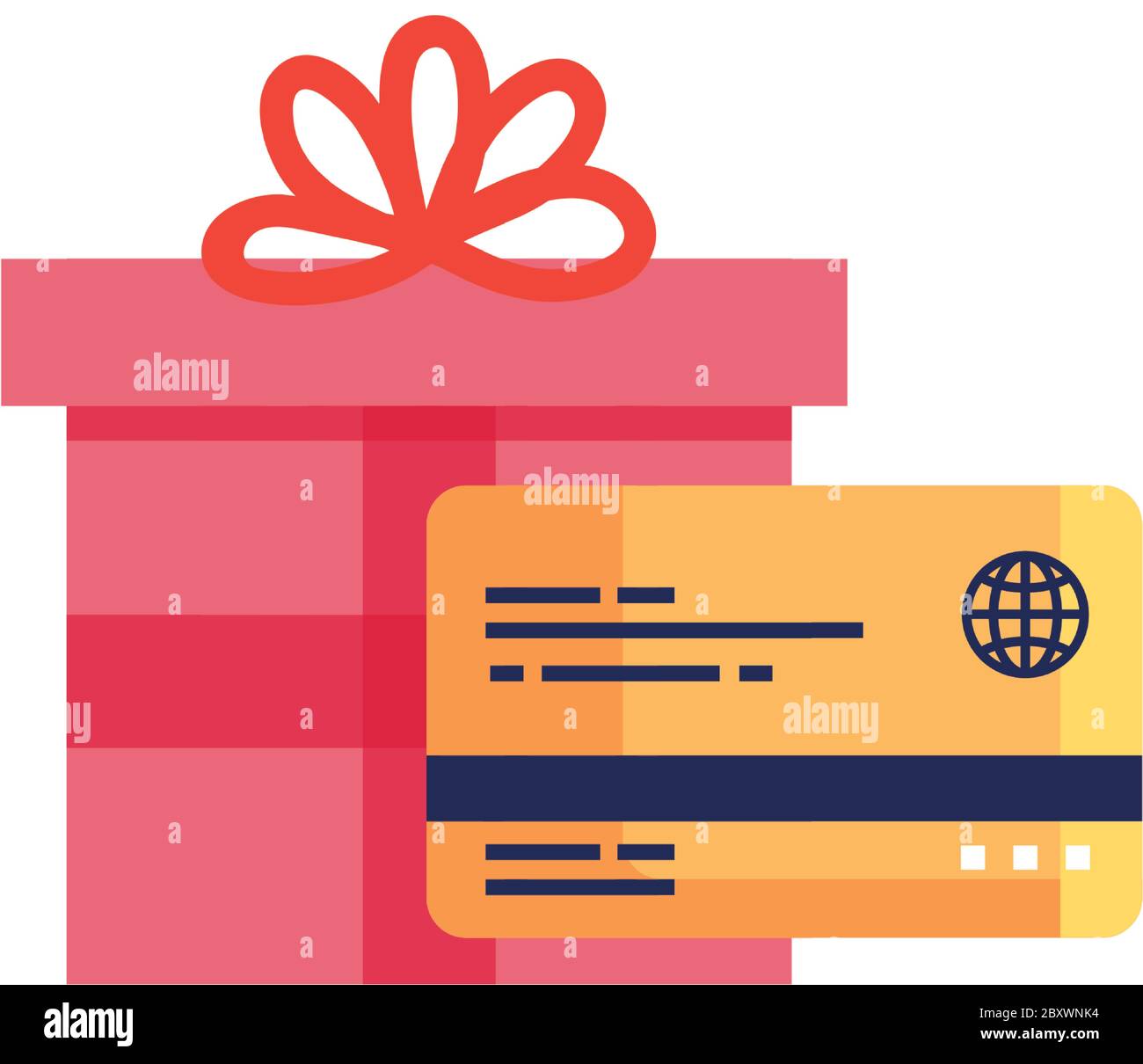 Credit card gift decorated Stock Vector Images - Alamy