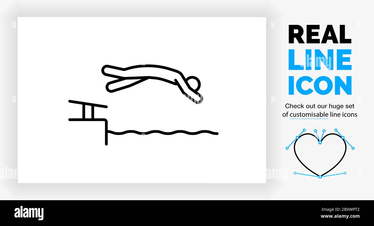 Olympics swimmer training Stock Vector Images - Alamy