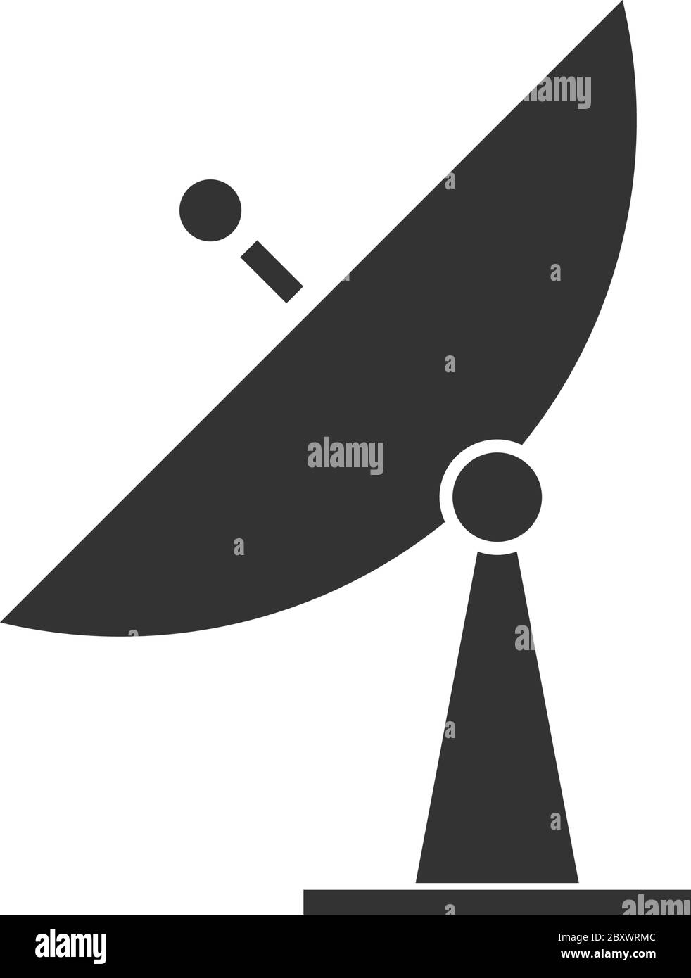 Satellite receiver dish on Stock Vector Images - Alamy