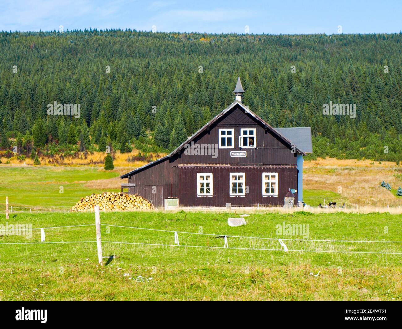 Museum of Jizera Mountains in an old rural wooden cottage, Jizerka ...