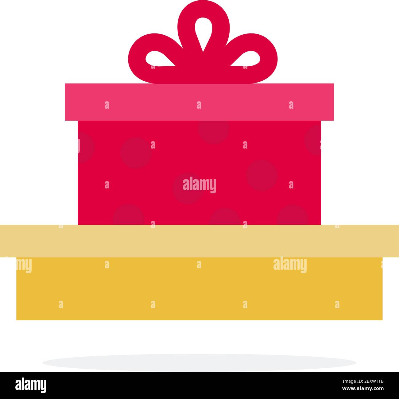 Gift boxes vector flat material design isolated object on white ...