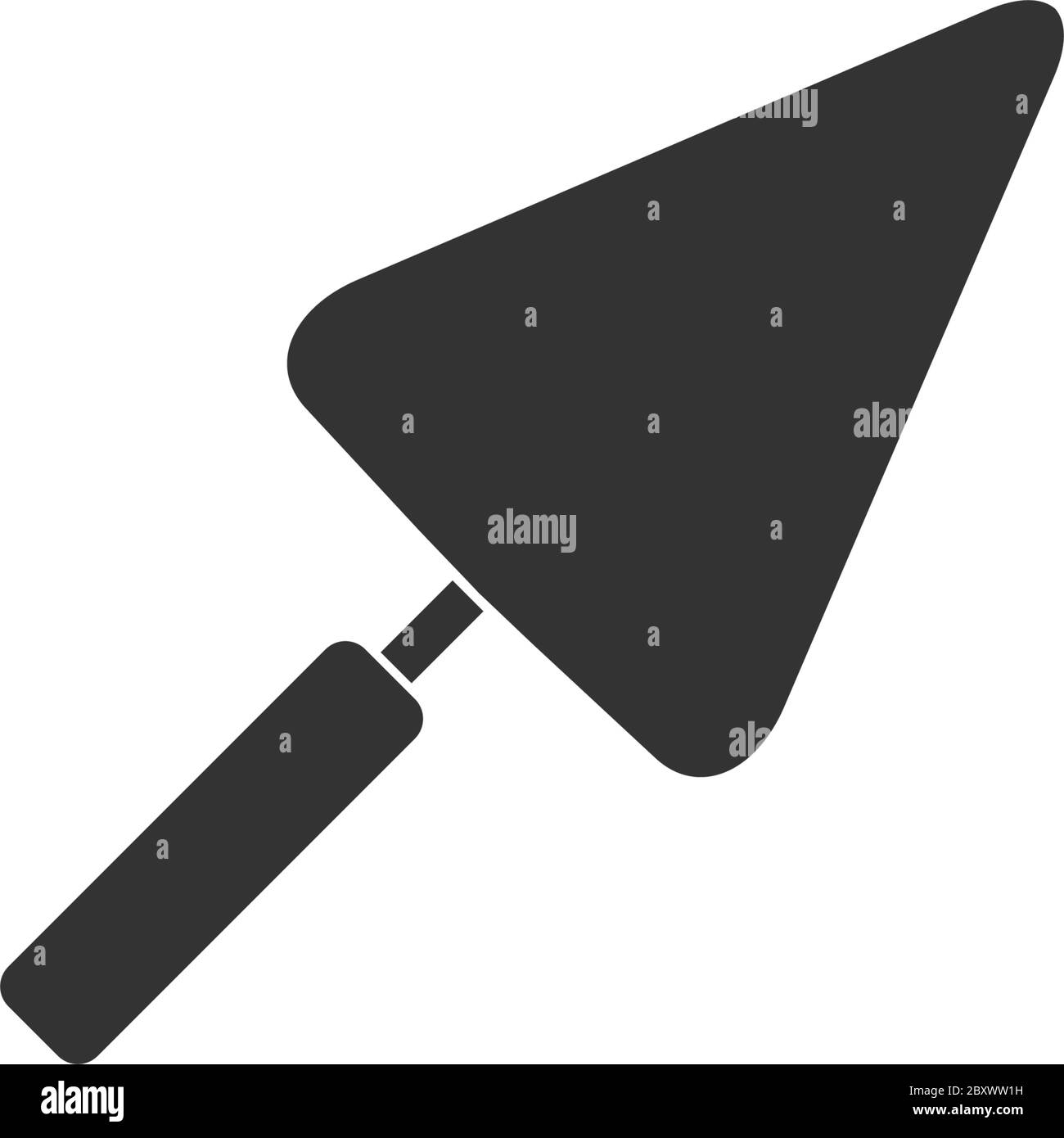 Worker trowel on wall Black and White Stock Photos & Images - Alamy