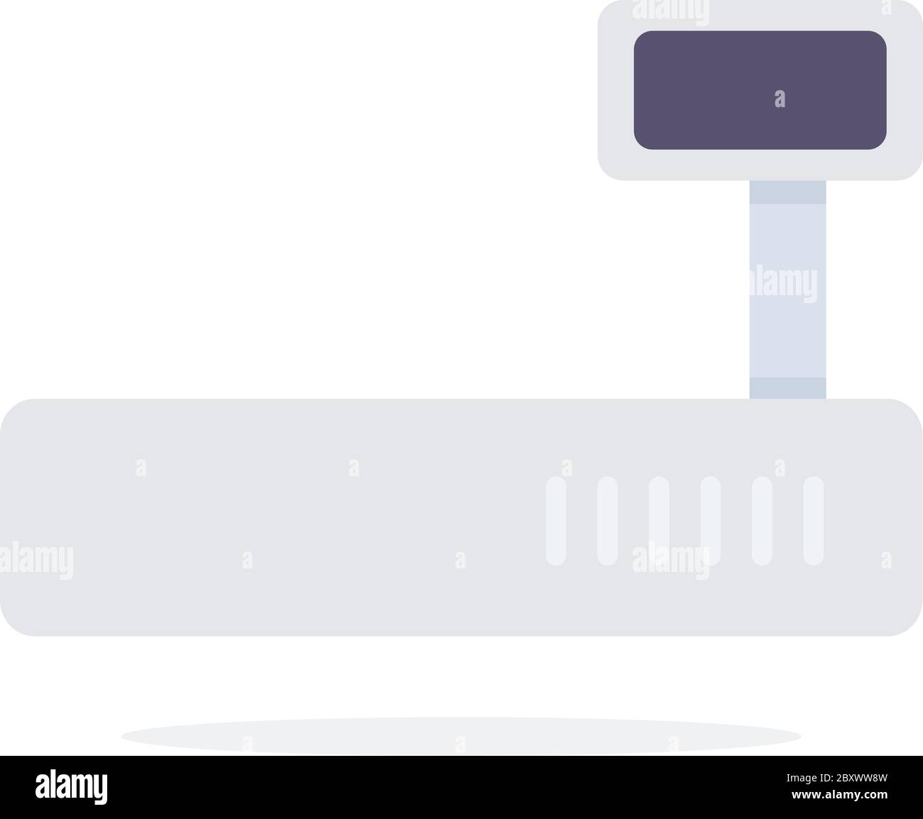 Cash machine vector flat material design isolated object on white ...