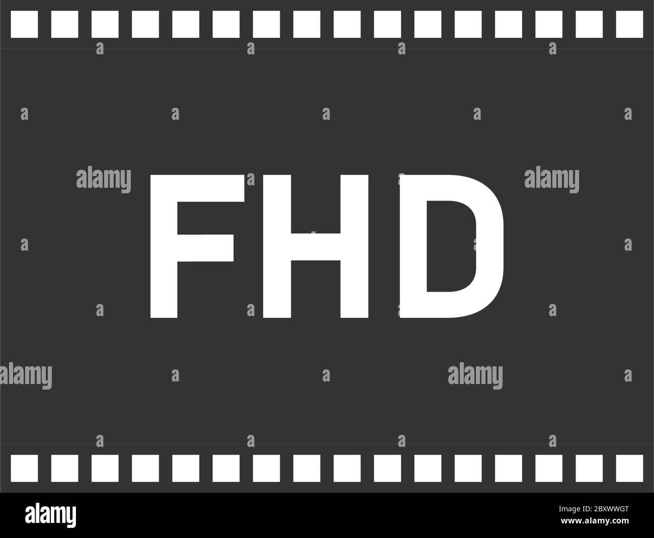 Full hd. Black Icon Flat on white background Stock Vector Image & Art ...