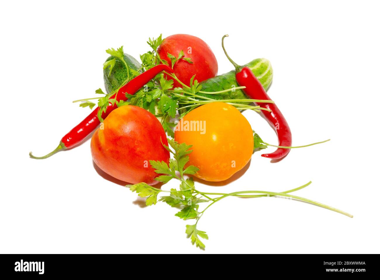 Fresh vegetables isolated on white Stock Photo - Alamy
