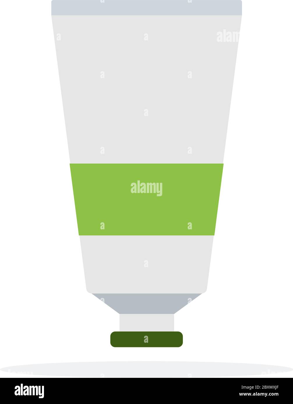 Toothpaste in the container vector flat material design isolated object ...