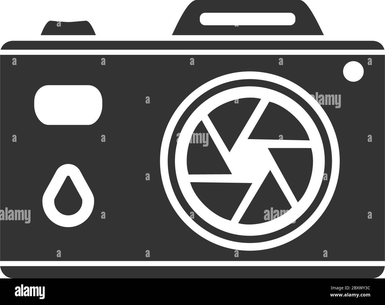 Hand on camera lens Stock Vector Images - Alamy