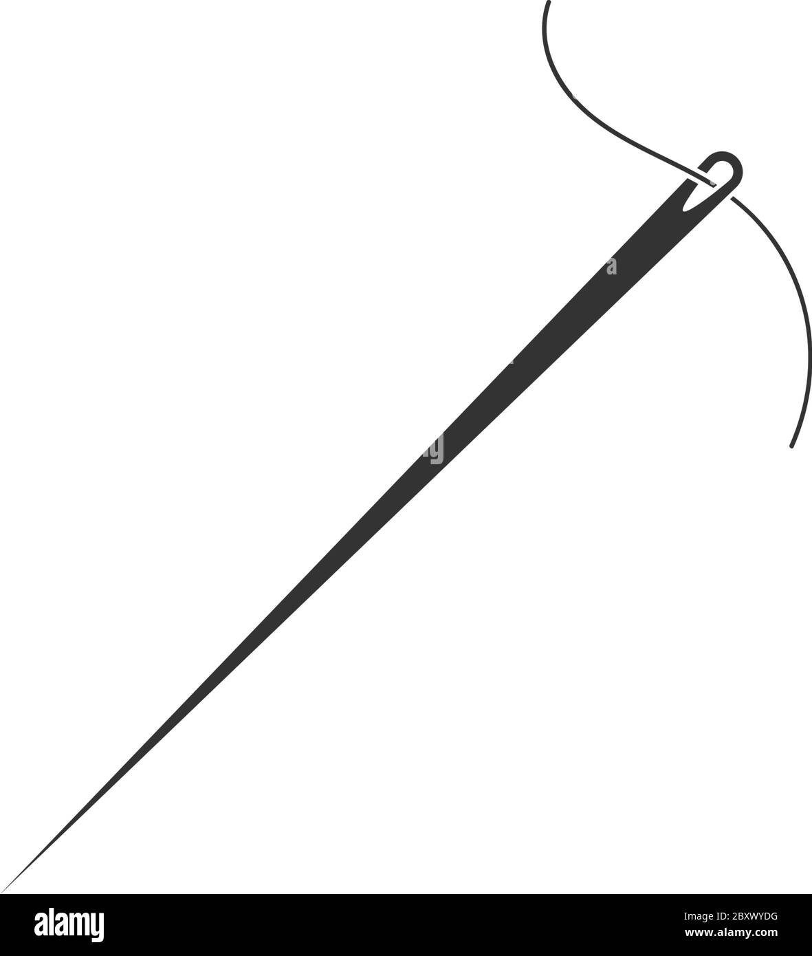 Needle thread sewing long Stock Vector Images - Alamy