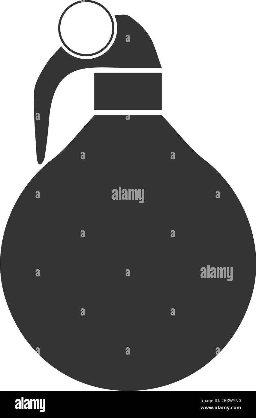 Hand grenade silhouette hi-res stock photography and images - Alamy