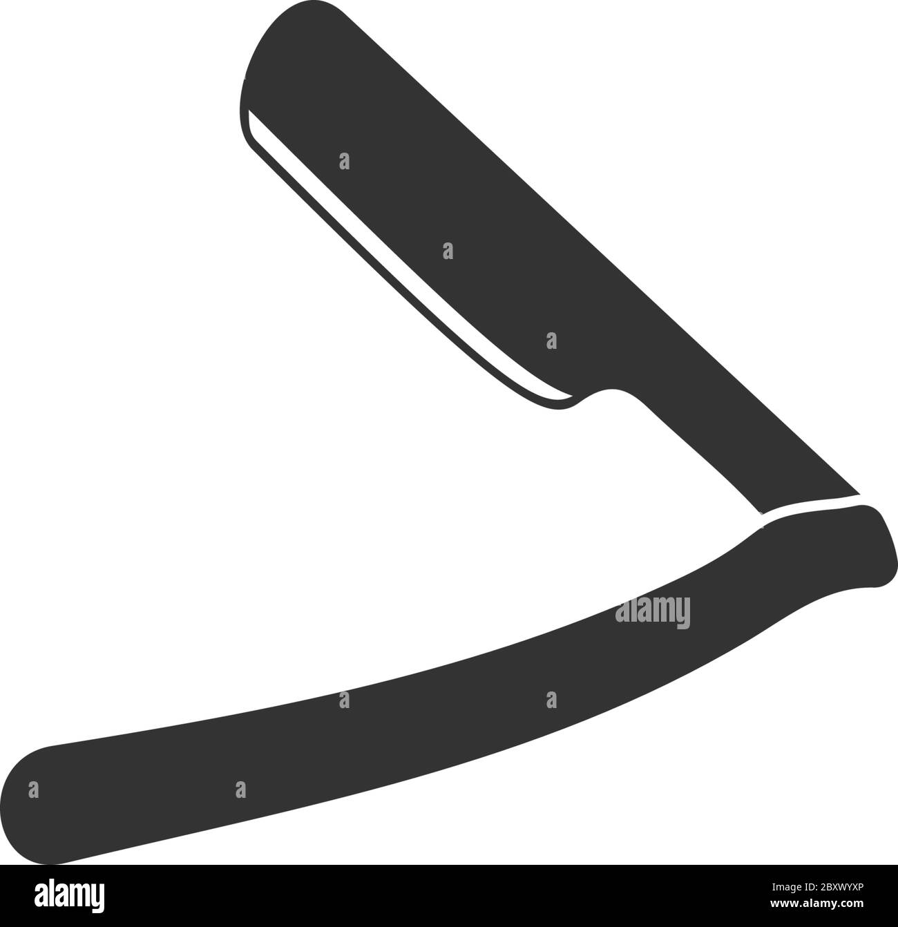 Man razor icon flat Cut Out Stock Images & Pictures - Alamy