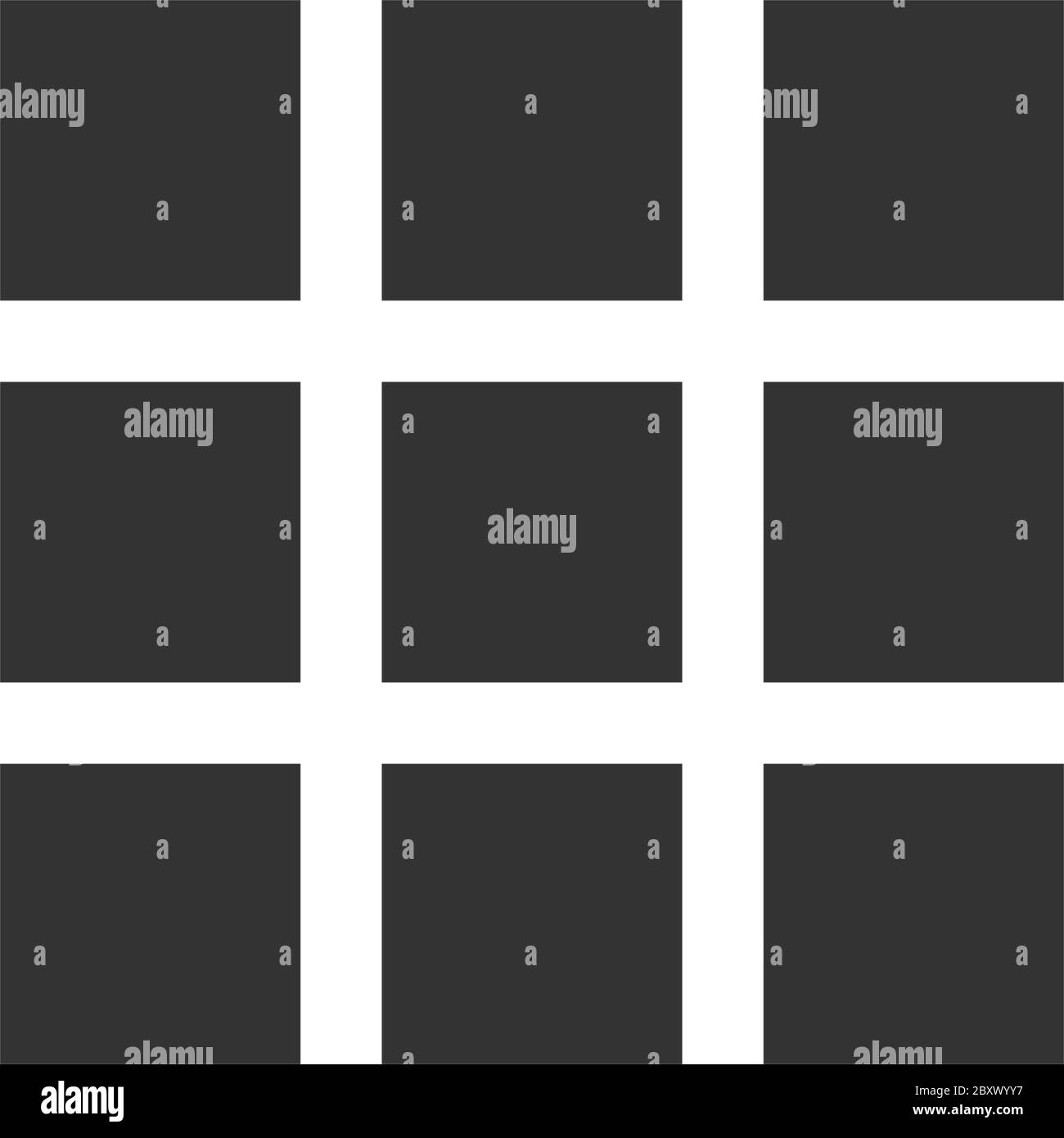 Building block. Black Icon Flat on white background Stock Vector Image ...