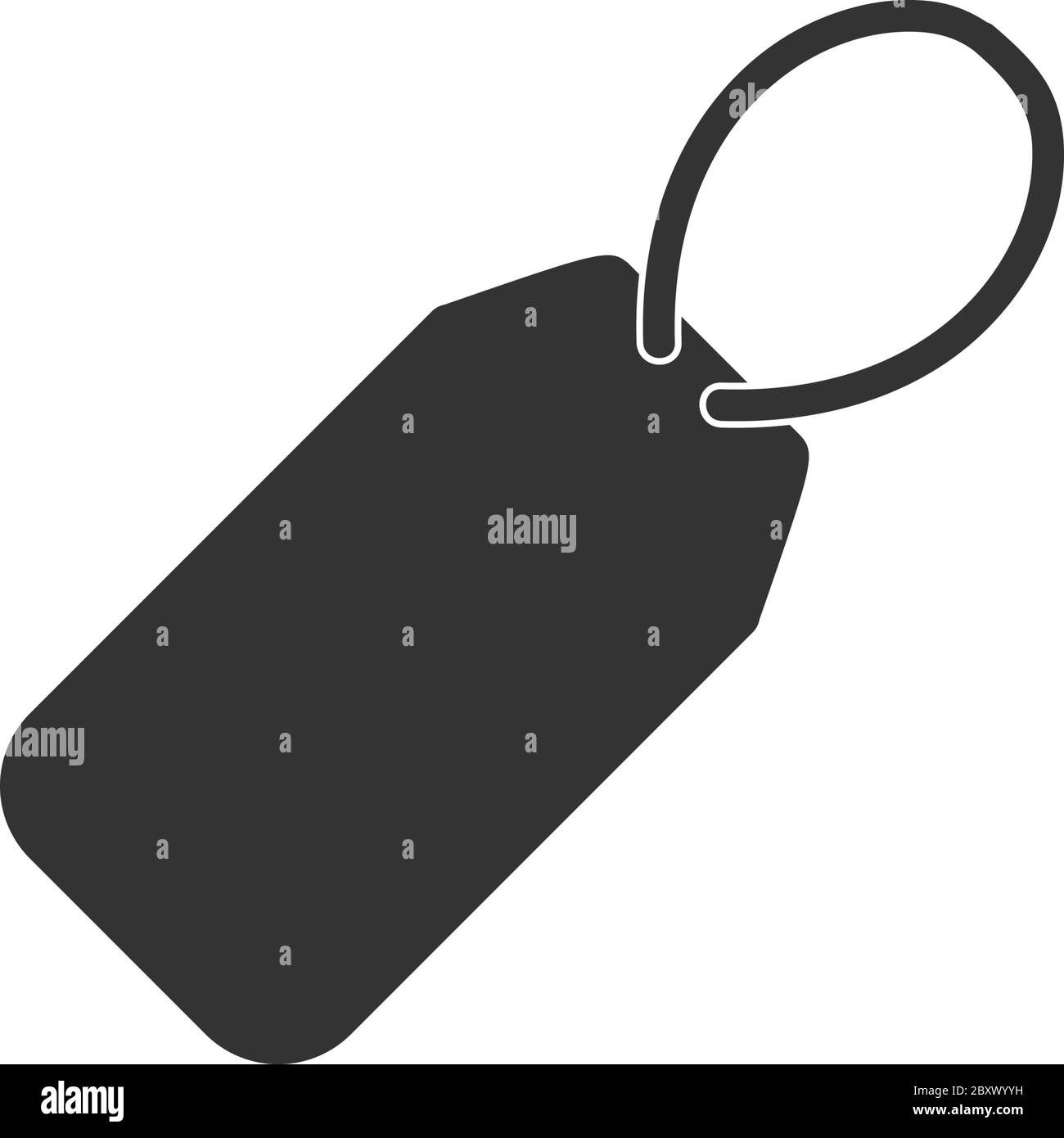 Price tag. Black Icon Flat on white background Stock Vector Image & Art ...