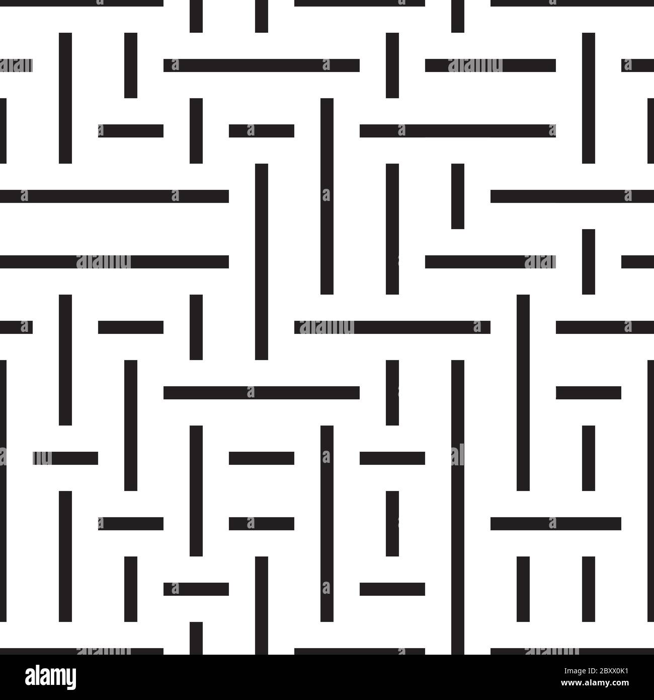 Seamless pattern with horizontal and vertical black segments Stock ...