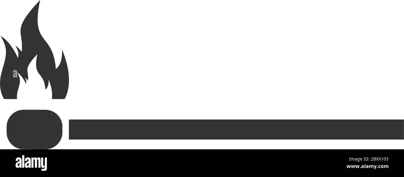 Black matchstick icon Cut Out Stock Images & Pictures - Alamy