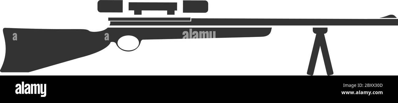 Weapon. Black Icon Flat on white background Stock Vector Image & Art ...