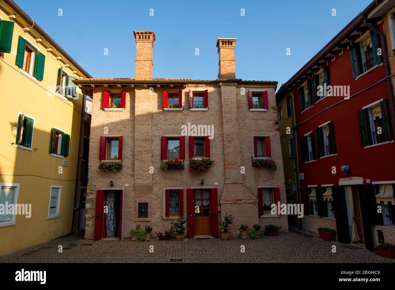 Colorful house in Italian village Stock Photo - Alamy