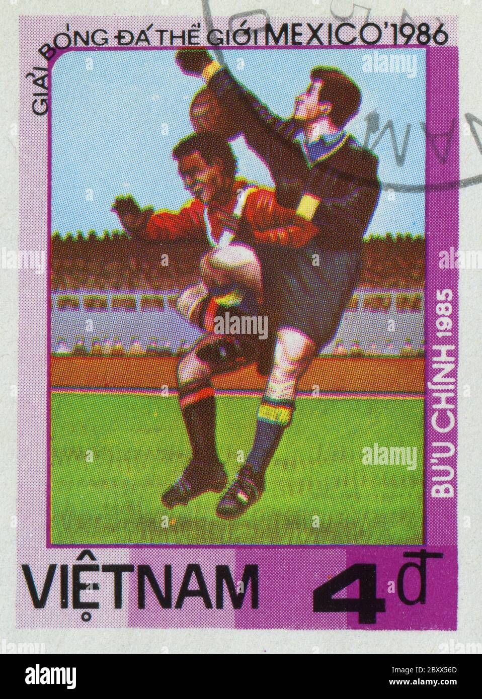 VIET NAM - CIRCA 1986: 1986 World Cup Soccer Championships Mexico ...