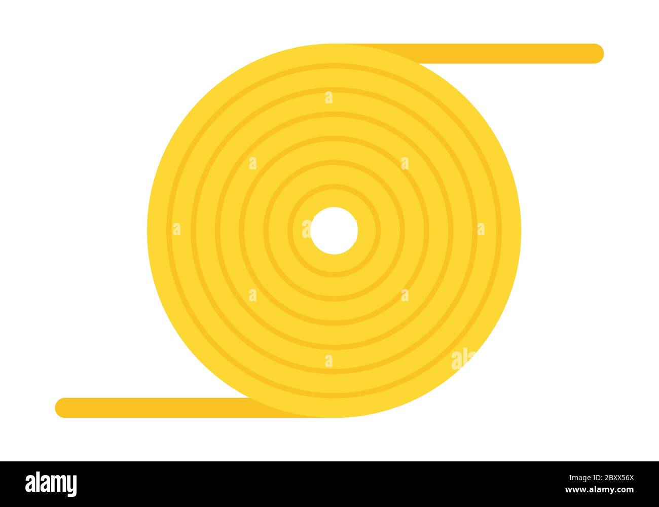 Yellow rope knot icon Cut Out Stock Images & Pictures - Alamy