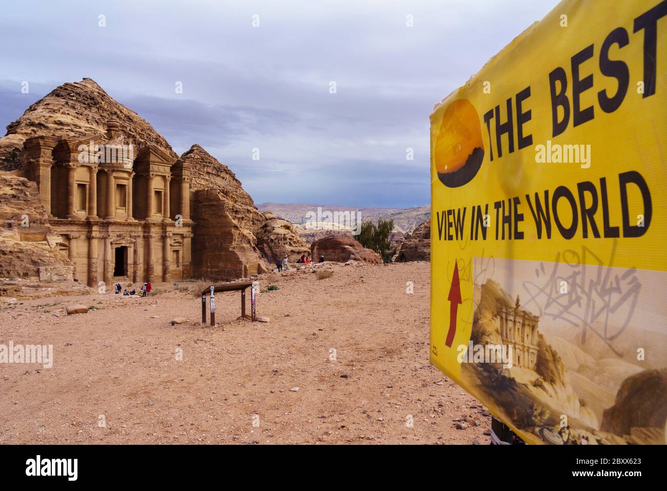 Ad Deir, The Monastery, in Petra, Jordan Stock Photo - Alamy