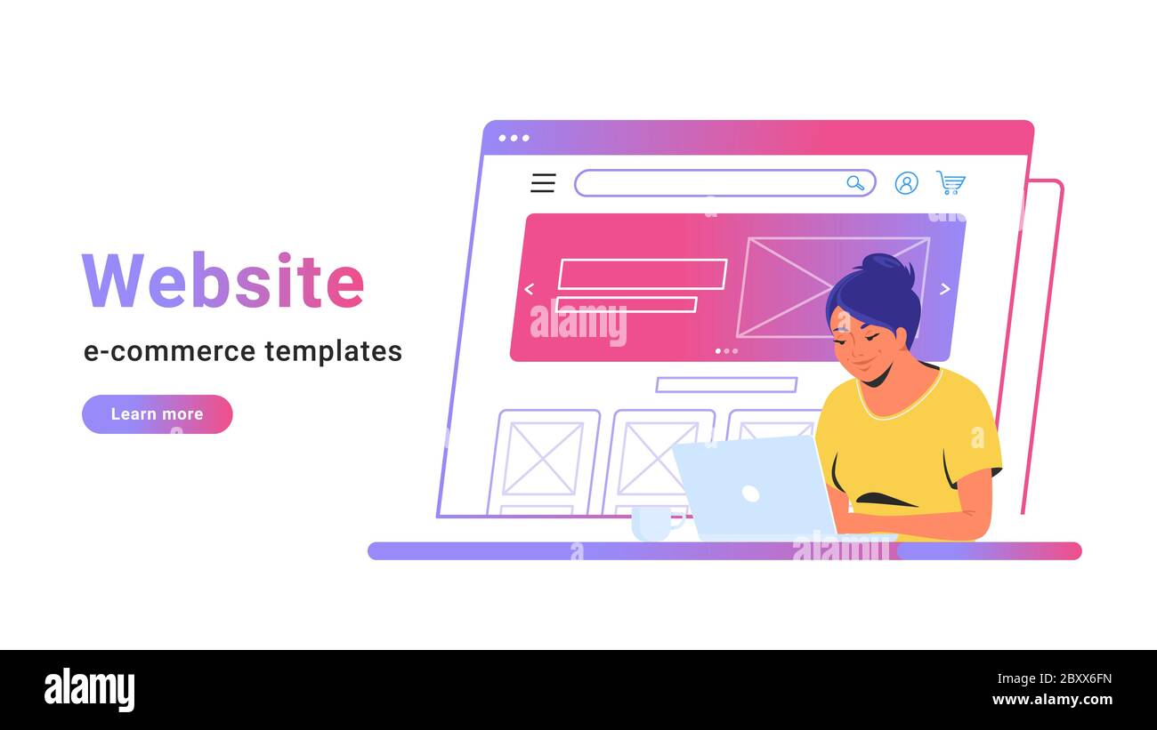 E commerce developer Stock Vector Images - Alamy