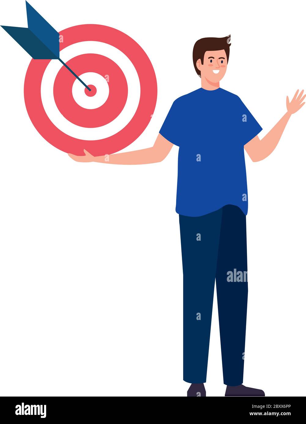 man avatar with target vector design Stock Vector Image & Art - Alamy