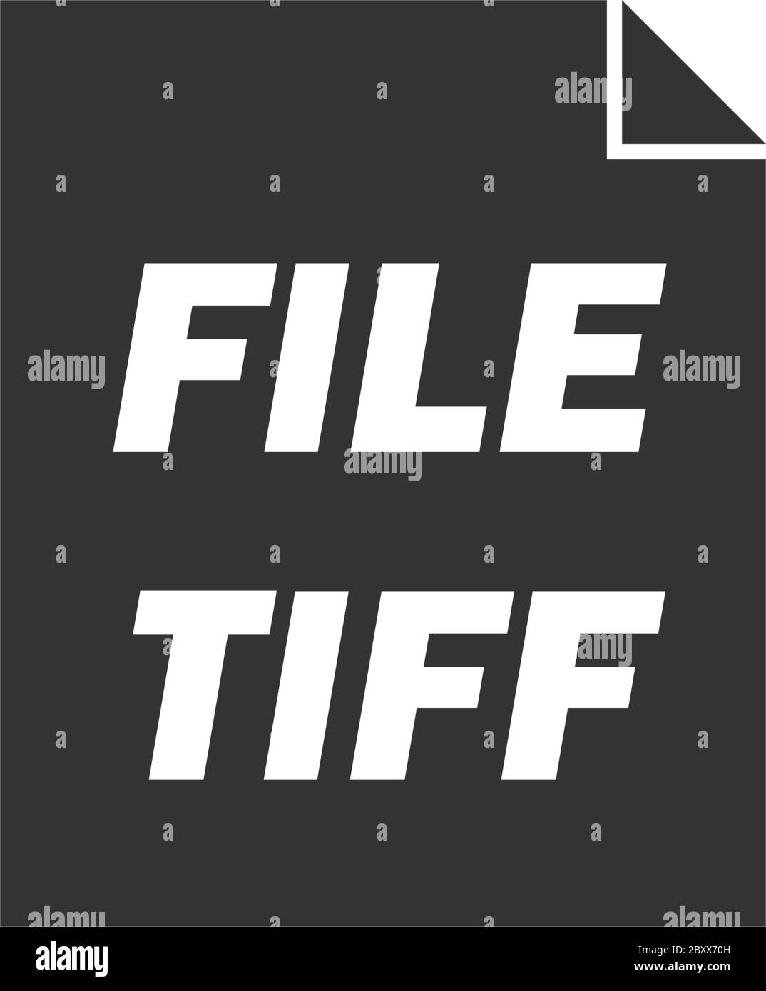 TIFF file. Black Icon Flat on white background Stock Vector Image & Art ...