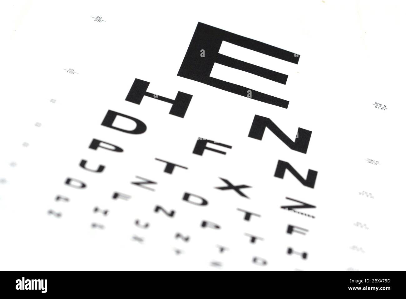 Eye chart hi-res stock photography and images - Alamy
