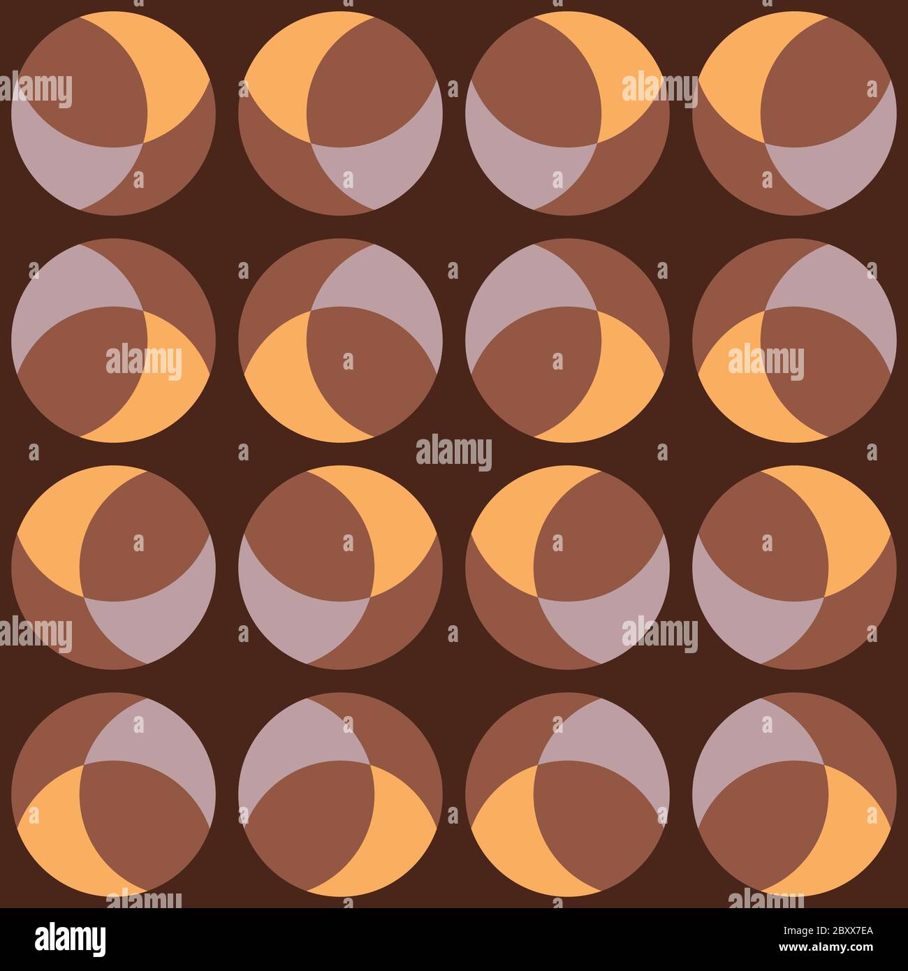 Simple abstract geometric design. Rounded repeated pattern for textile ...