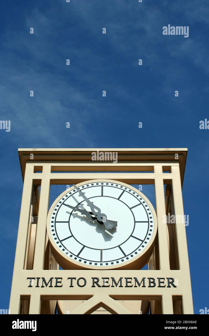 A Time to remember clock Stock Photo - Alamy