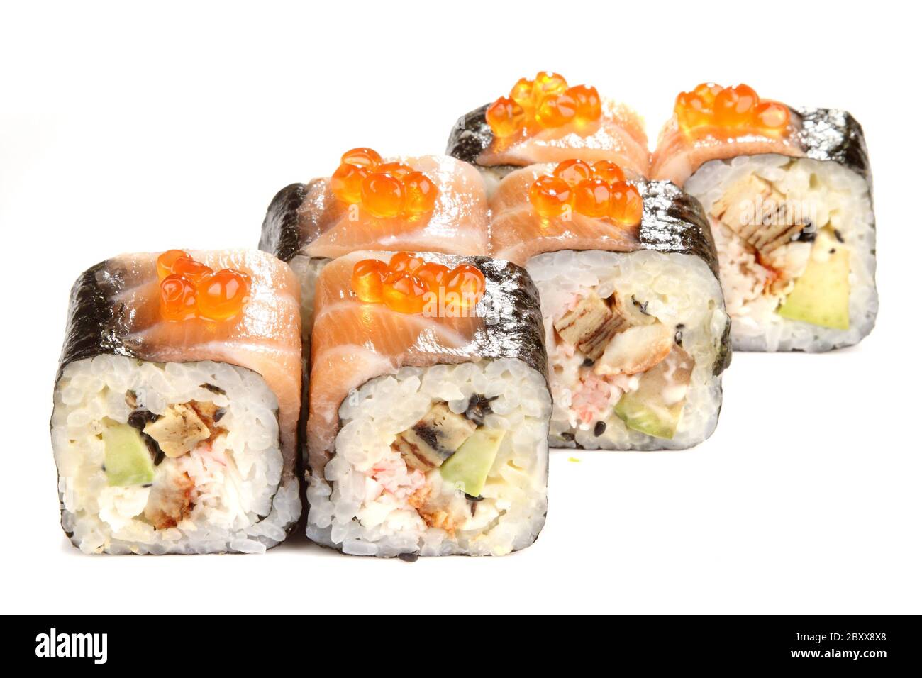 Rice japanese rolls uramaki hi-res stock photography and images - Alamy