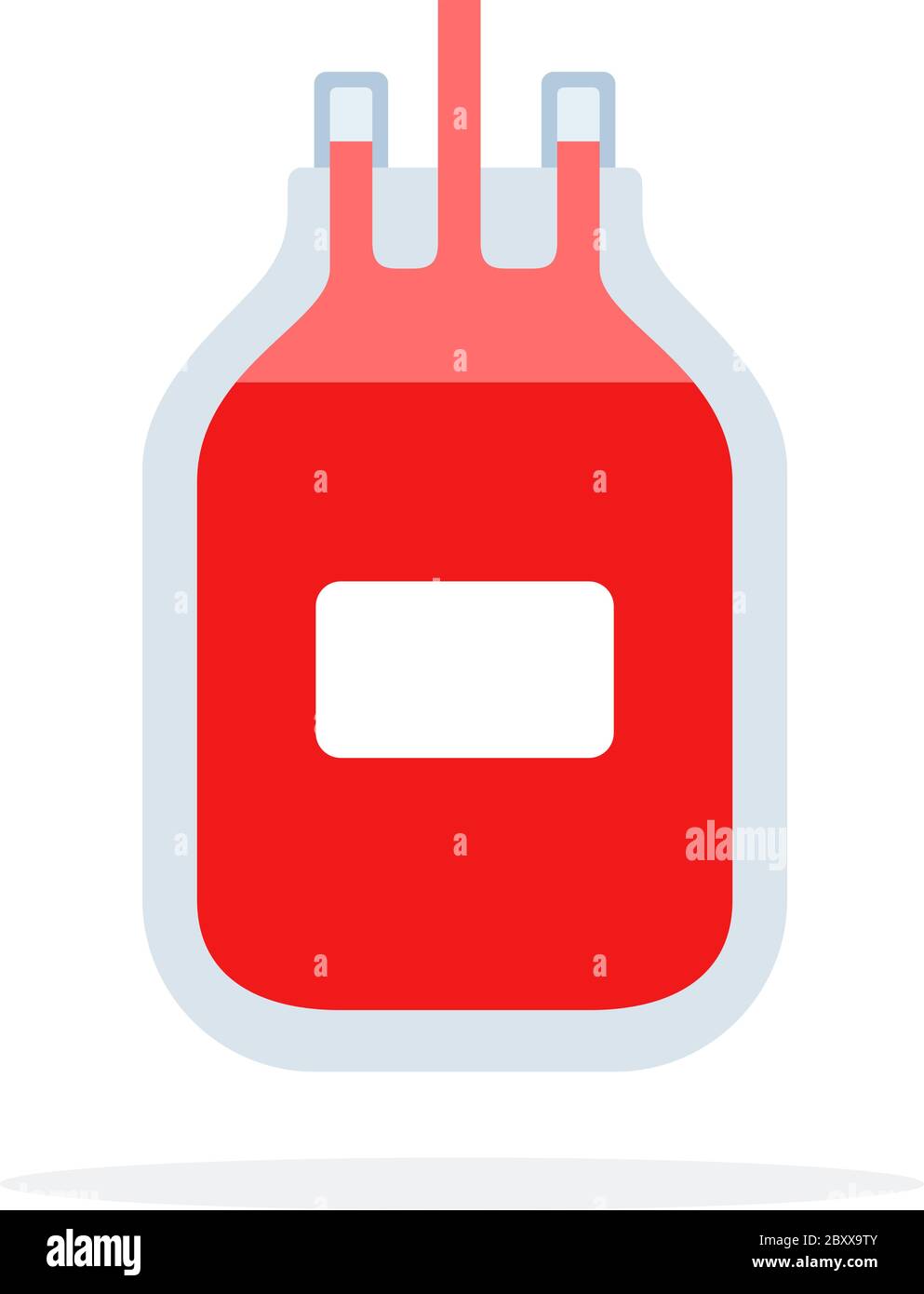 Blood transfusion vector flat material design isolated object on white ...