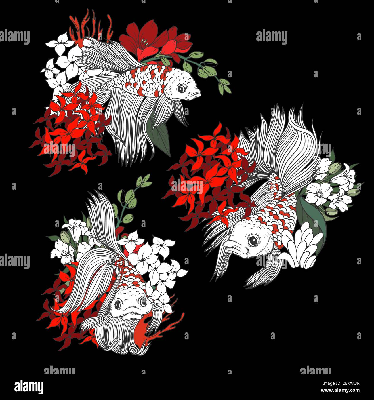 Vector style spring pattern Stock Vector Images - Alamy