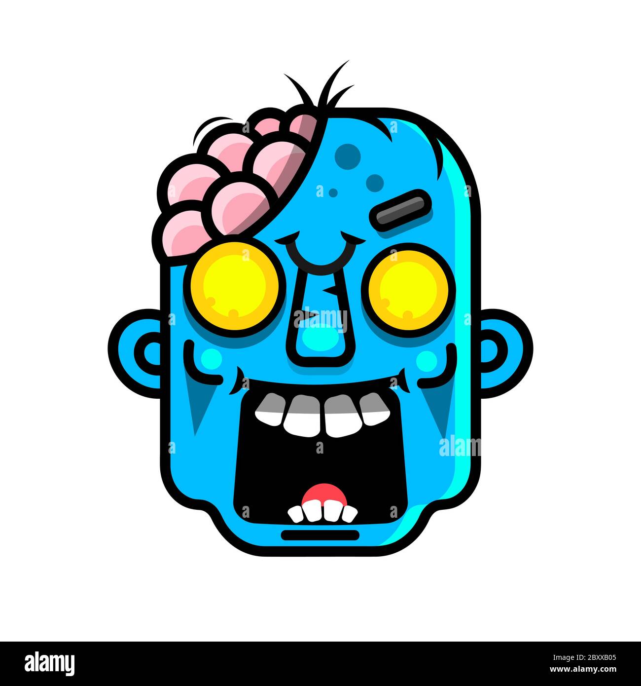 Cartoon Zombie Head