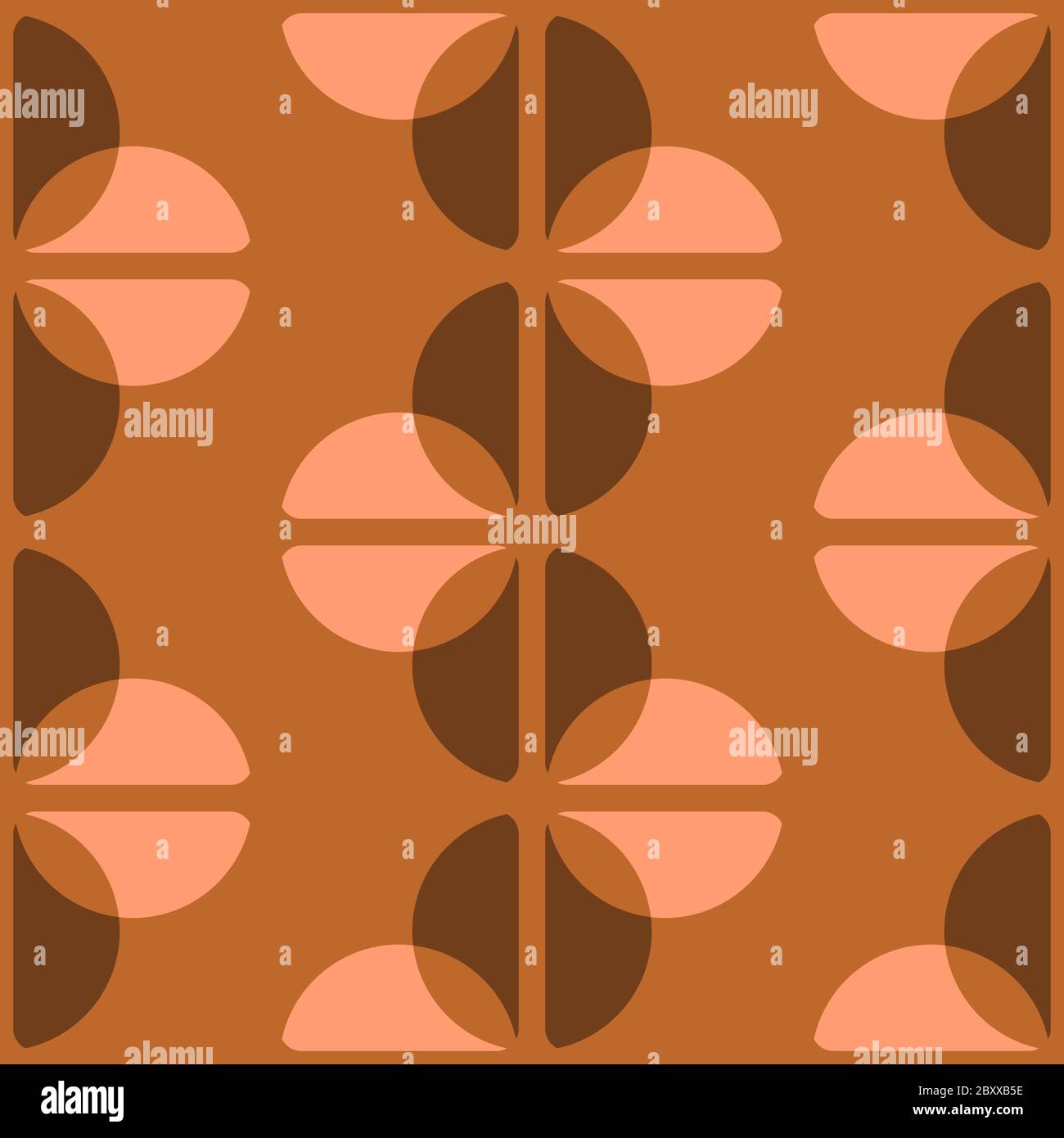 Simple abstract geometric design. Rounded repeated pattern for textile ...