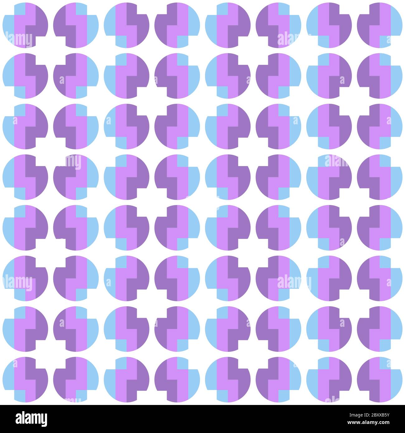 Simple abstract geometric design. Rounded repeated pattern for textile ...